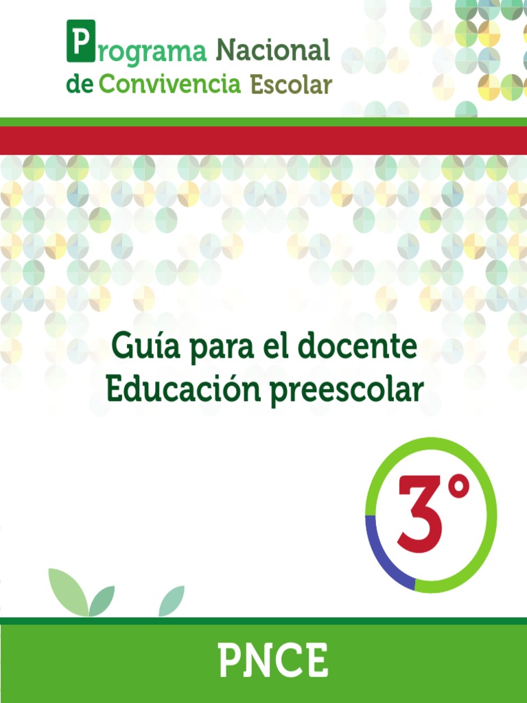 Guia Docente Preescolar PNCE | PDF | Jardín de infancia | Ira