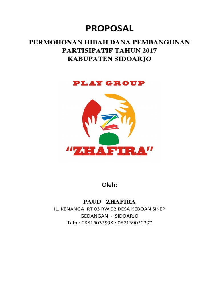 Cover Proposal Hibah | PDF