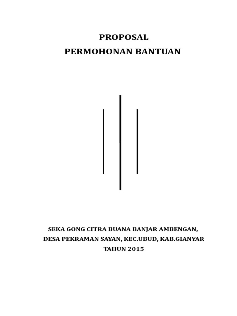 PROPOSAL Mohon Bantuan BUPATI | PDF