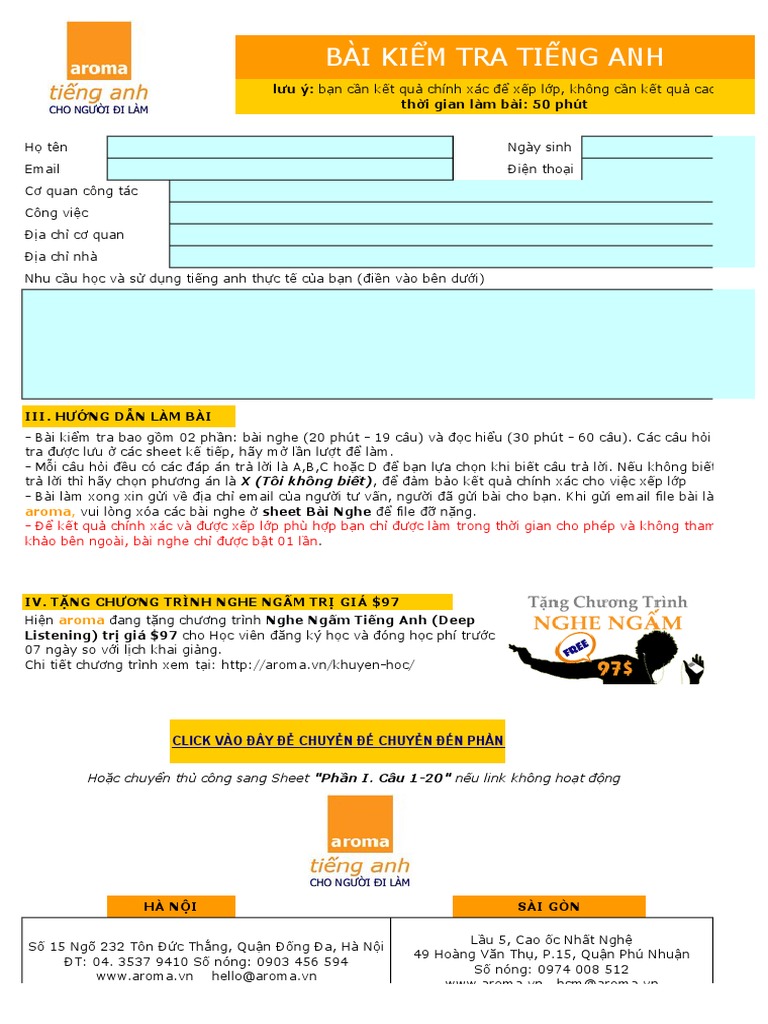 Aroma Test | PDF