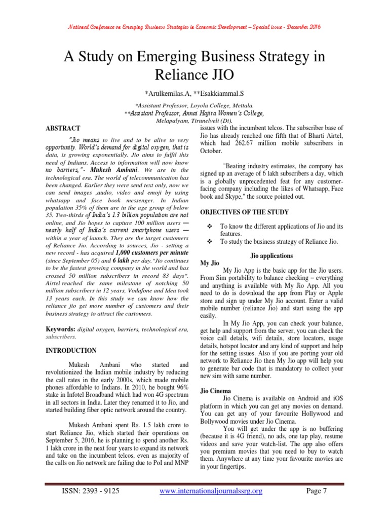 Jio Case Study | Download Free PDF | Mobile App | Wi Fi