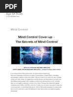 MK-Ultra: Unveiling Mind Control | PDF | Violence | Unrest