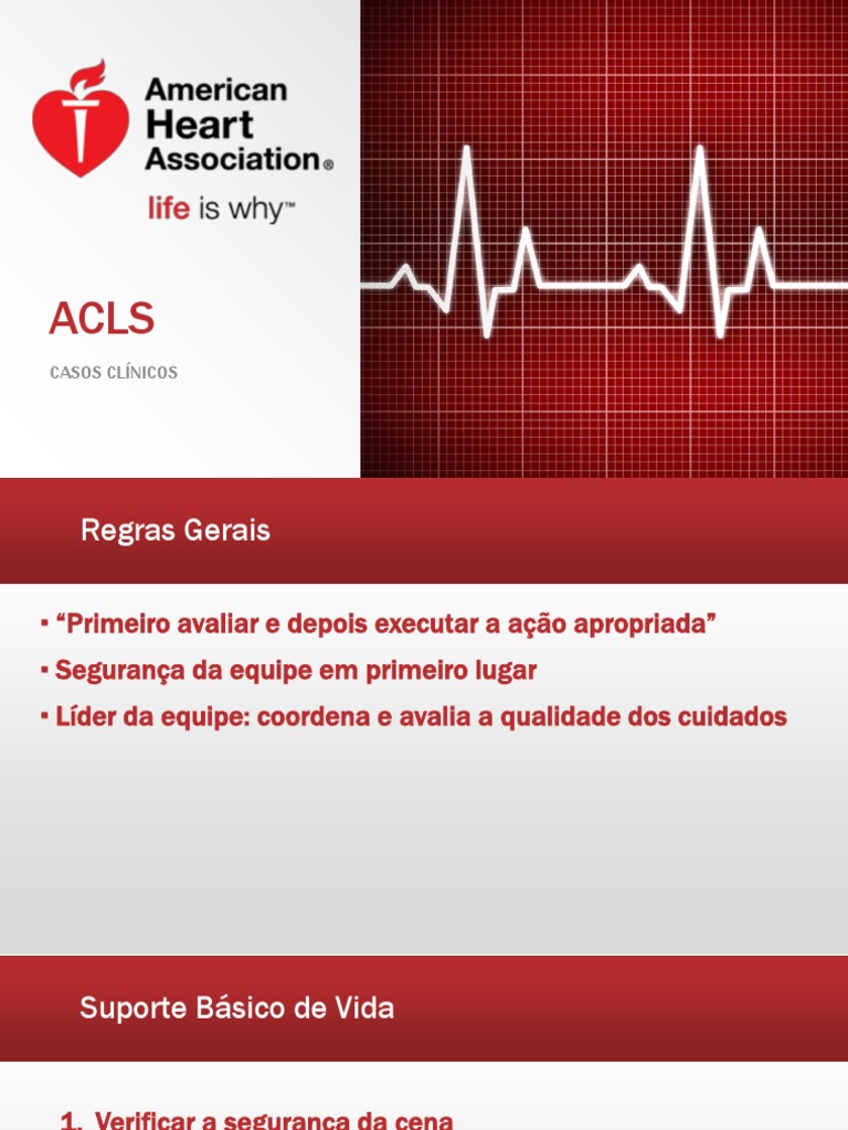 Acls 1 | PDF | Eletrocardiografia | Reanimação cardiopulmonar