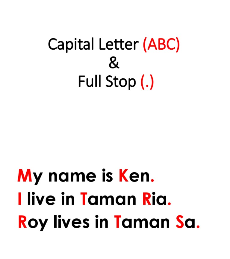 Capital Letter Writing | PDF | Punctuation | Encodings