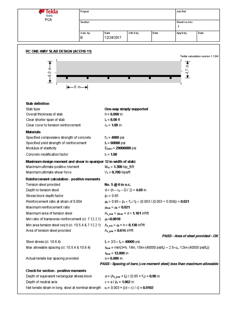 RC SLAB DESIGN | PDF | Strength Of Materials | Continuum Mechanics