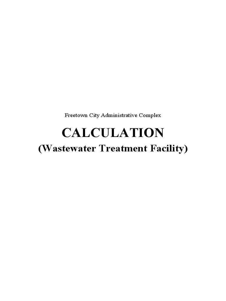 Calculation WasteWater (330ton) PDF | PDF | Water Pollution ...