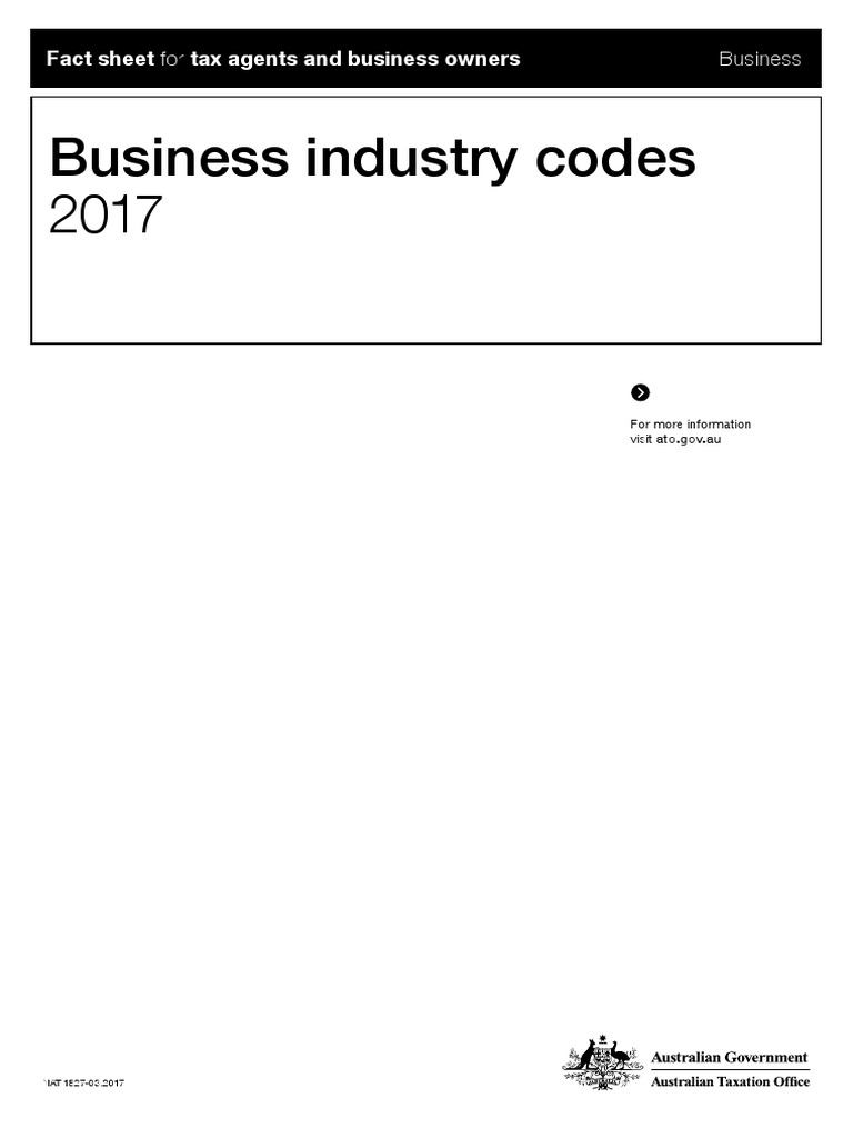 03 2017 Business Industry Codes | PDF | Tax Return (United States ...