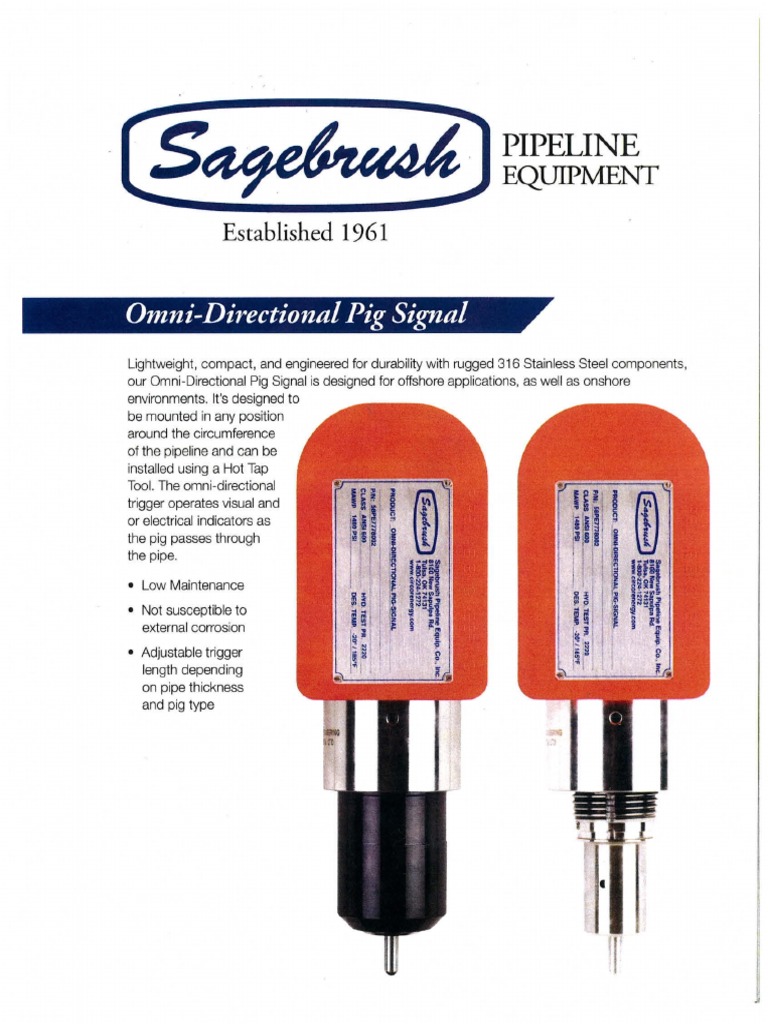Sagebrush Omni Directional Pig Signal - 2 | PDF