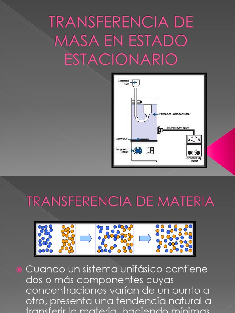 Transferencia de Masa en Estado Estacionario | PDF | Convección ...