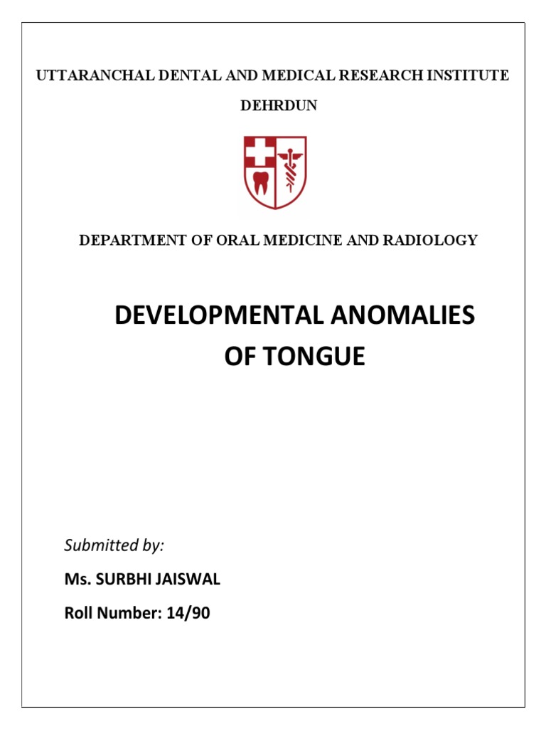 Developmental Anomalies of Tongue | PDF