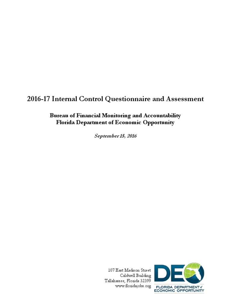 Internal Control Questionnaire | Download Free PDF | Internal Control ...