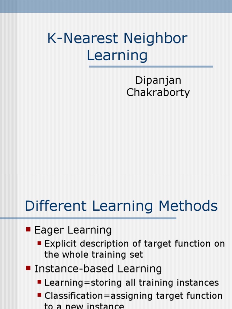 An In-Depth Exploration of K-Nearest Neighbor Machine Learning ...