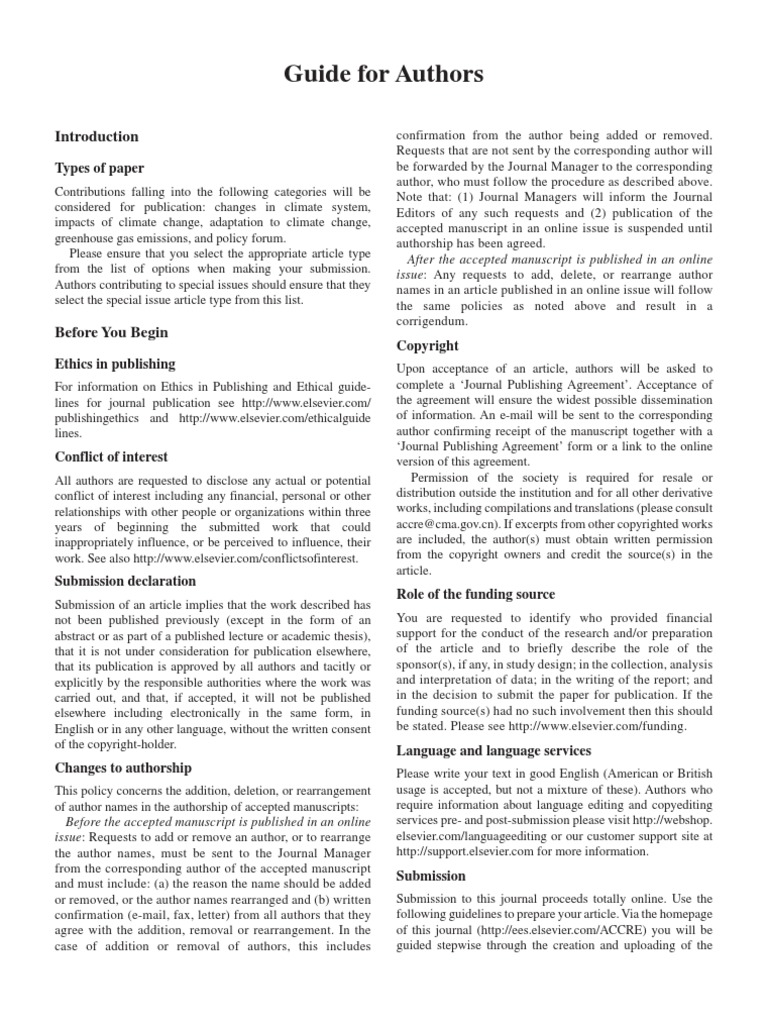 Guide For Author | PDF | Citation | Digital Object Identifier