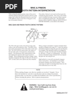 Weber Ring Gear Contact Pattern Interpretation PDF | PDF | Gear | Tooth
