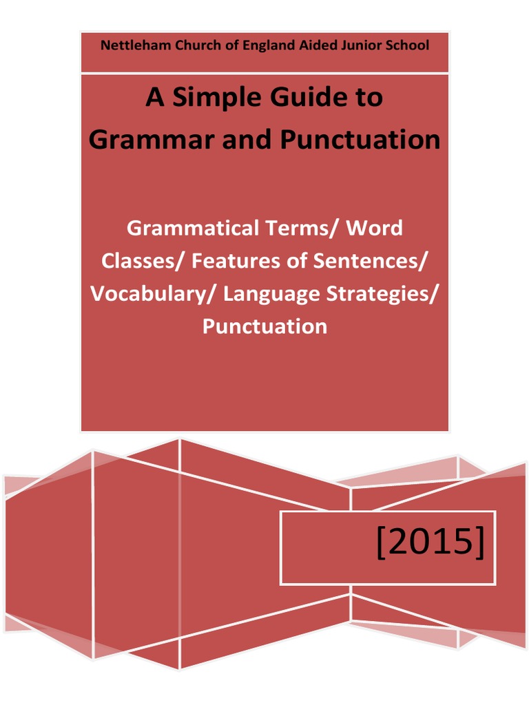 Glossary of Grammar and Punctuation Terms - Nettleham Junior 2015 | PDF ...
