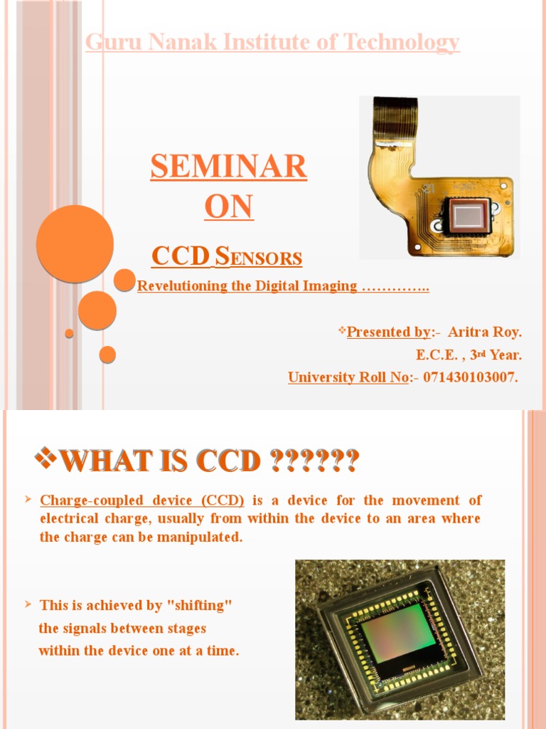 Understanding CCD Sensors in Imaging | PDF | Charge Coupled Device ...