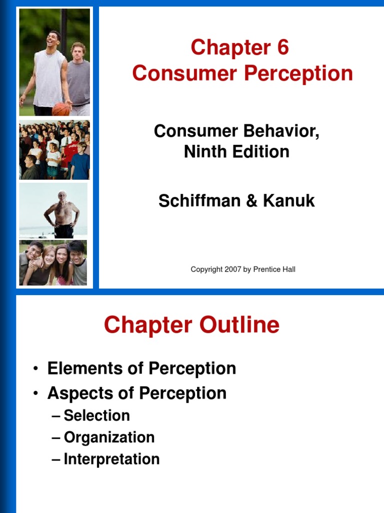 Consumer Perception: Consumer Behavior, Ninth Edition | PDF ...