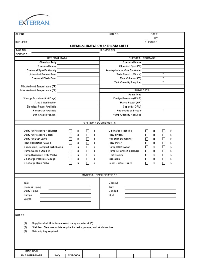 00000-UDS-001 (Chemical Injection Unit) Rev 0 | PDF | Pump | Valve