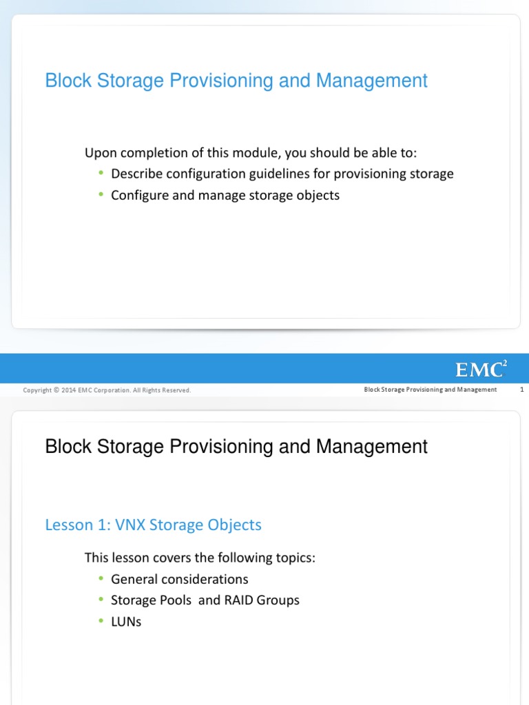 Block Storage Provisioning and Management | PDF | Computer Data Storage ...