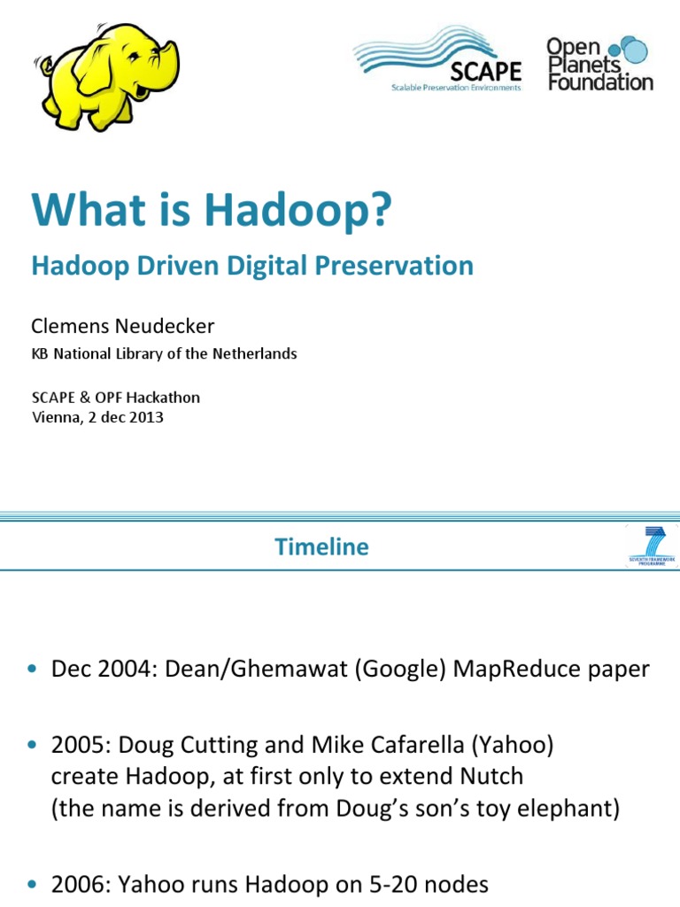 What Is Hadoop Pdf Apache Hadoop Areas Of Computer Science