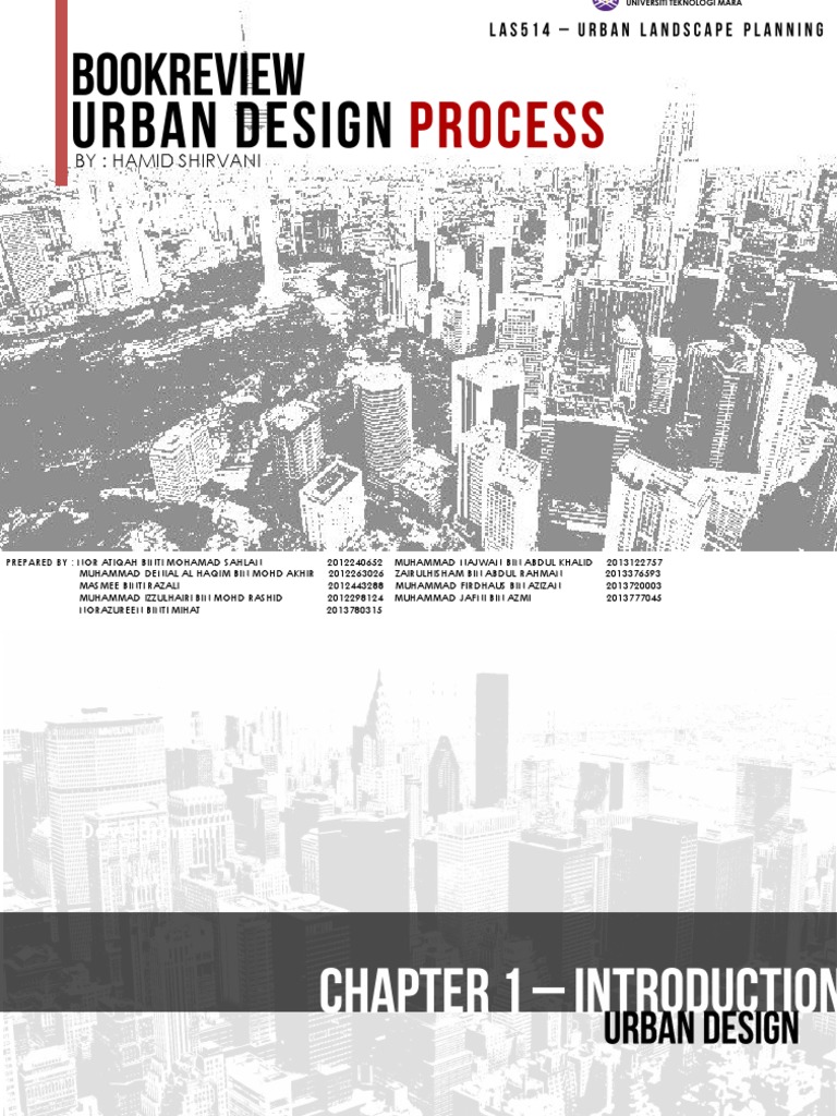 Book Review Urban Design Process by Hami PDF | PDF | Urban Design | Design