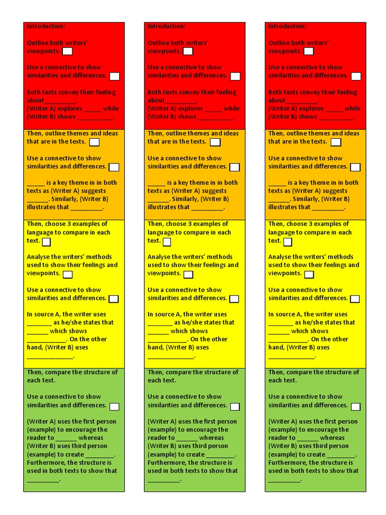Structure Strips - Lang P2 Q4 | Narration