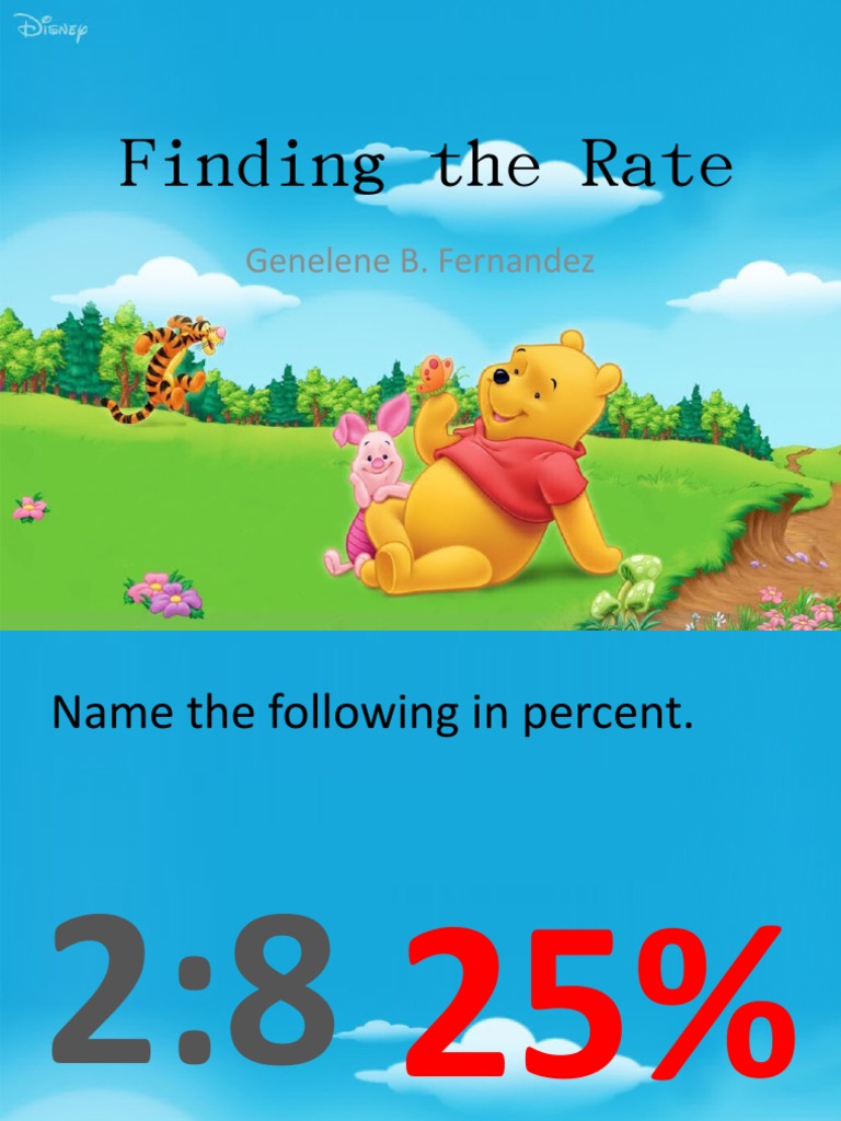 Finding The Rate | PDF | Percentage | Mathematical Notation