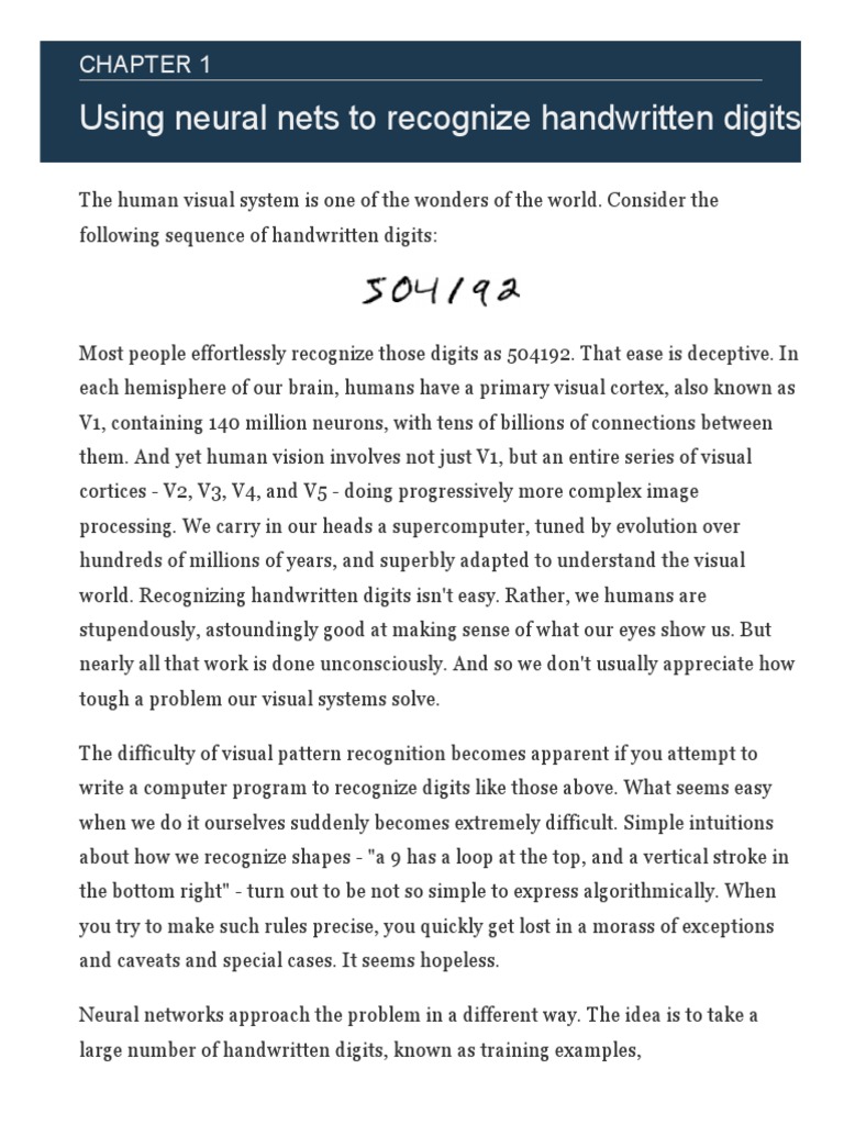 C1-Neural Networks and Deep Learning | PDF | Visual Cortex | Artificial Neural Network