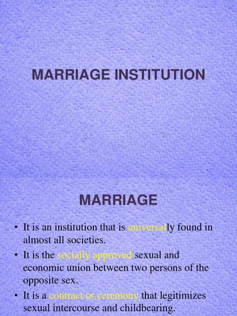 Chapter 12 - Marriage Institution | Husband | Marriage