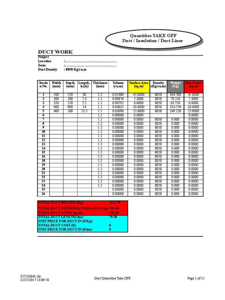 Duct Take Off-Model | PDF | Duct (Flow) | Thermal Insulation