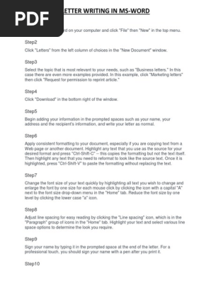 Free 7 Sample Letter Writing Templates In Pdf Ms Word FREE 6+ Sample