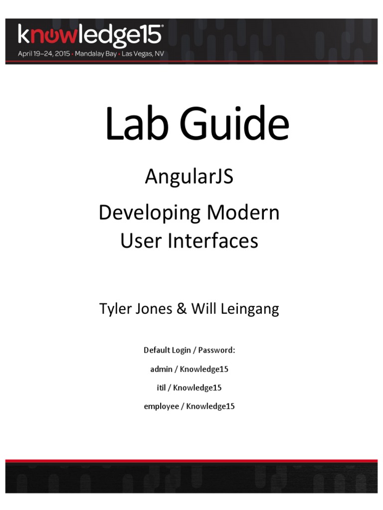 Lab Guide Angularjs Developing Modern User Interfaces Pdf Angular Js Java Script 8538