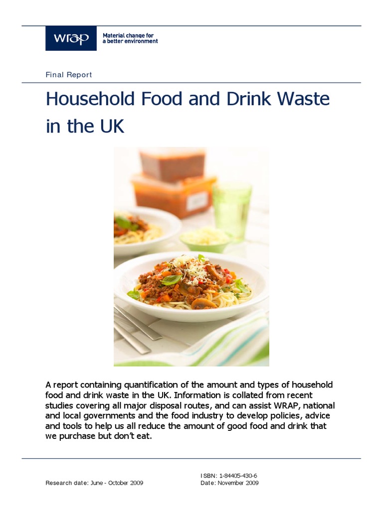 Household Food and Drink Waste in The UK - WRAP PDF | Download Free PDF ...