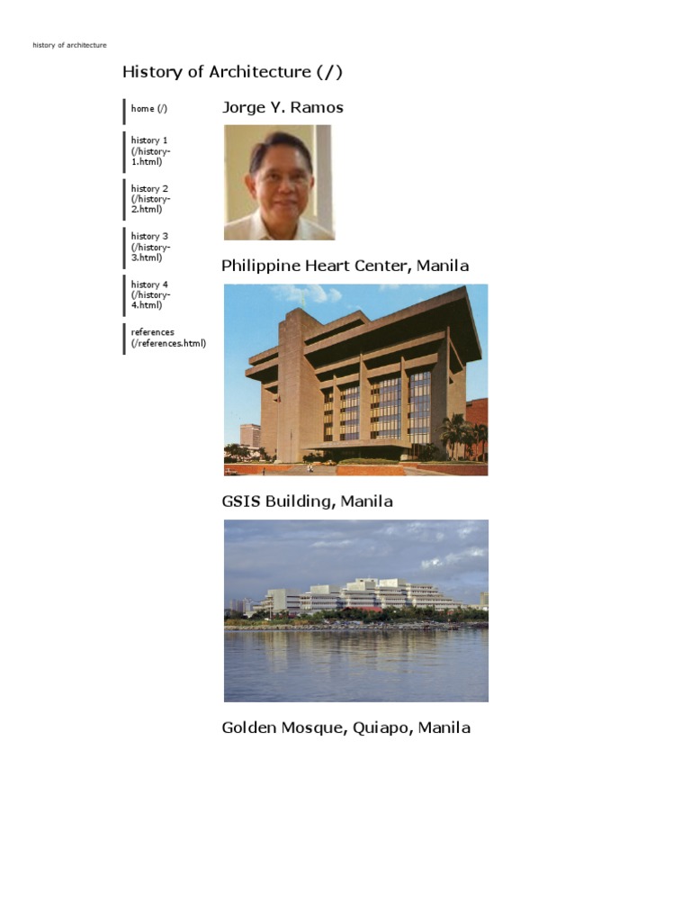 FILIPINO Architecture-Modern Jorge Ramos | PDF