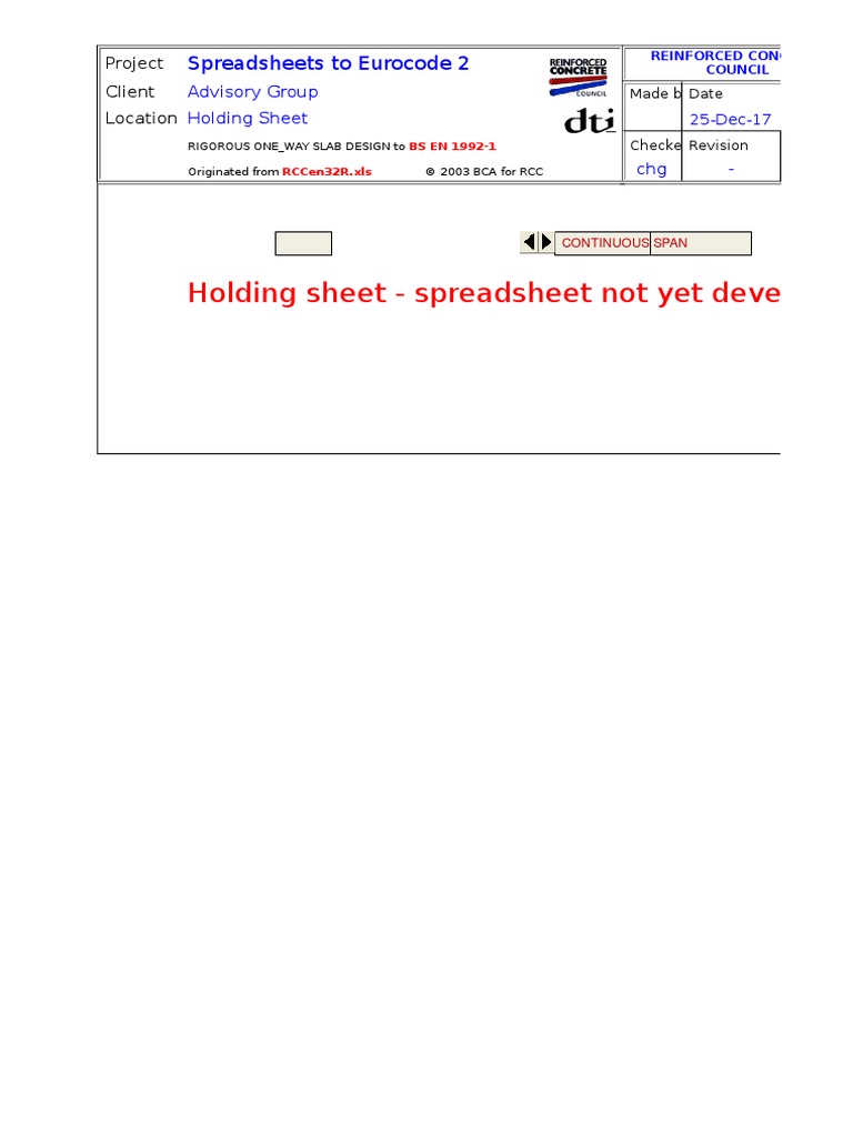 RCCen31R Rigorous One-Way Slabs | PDF