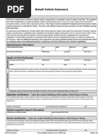 Vsf011 Form - Removal and or Inspection of A Veh at A VSF | PDF ...