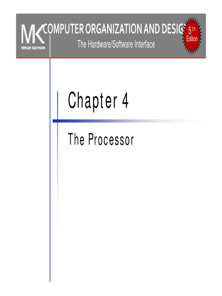 Chapter 4 The Processor | Download Free PDF | Integrated Circuit ...