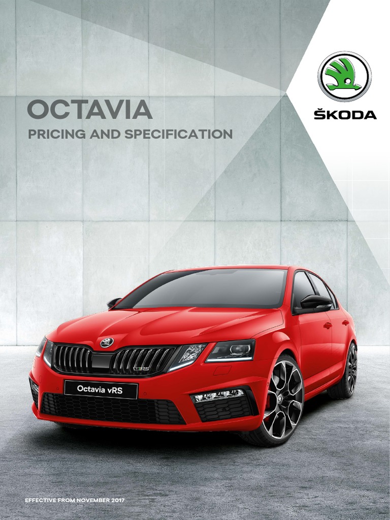 Octavia Pricing Specs | PDF | Trunk (Car) | Wi Fi