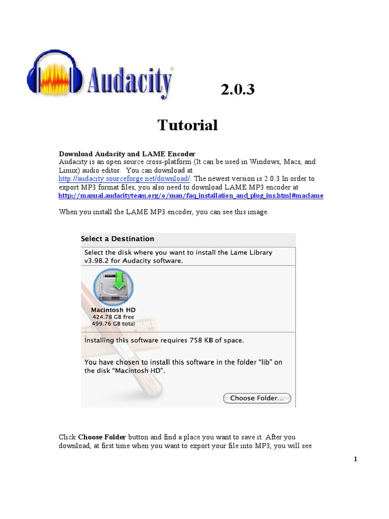 Audacity Tutorial Quick Guide | PDF | Sampling (Signal Processing) | Hertz