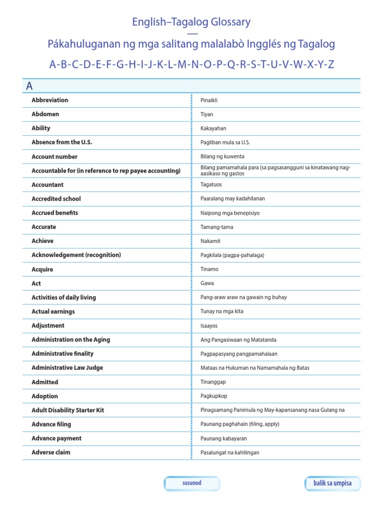 English Tagalog | PDF