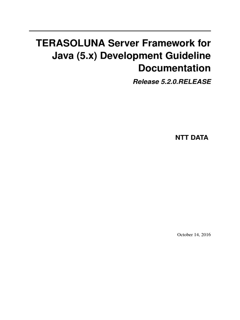 TERASOLUNAServer Framework For Java Development Guideline | PDF ...