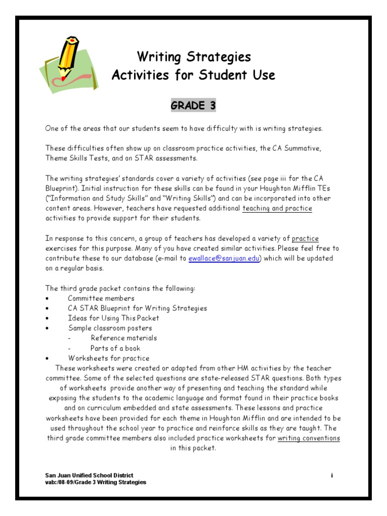 3rd Grade Writing Strategies | PDF | Tsunami | Turtle