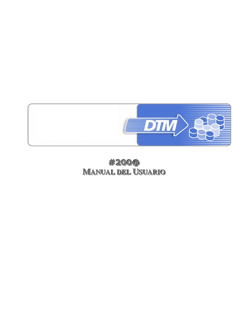 DTM (Manual Usuario DTM) | PDF | Servidor SQL de Microsoft | Servidor (Computación)