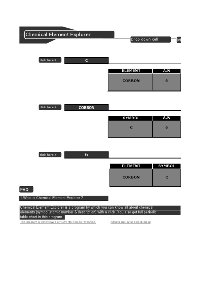 Chemical Element Explorer | PDF | Metals | Chemical Elements