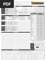 Editable Pathfinder Character Sheet | PDF | Language Arts & Discipline