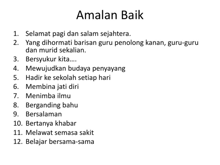 Amalan Baik Pdf