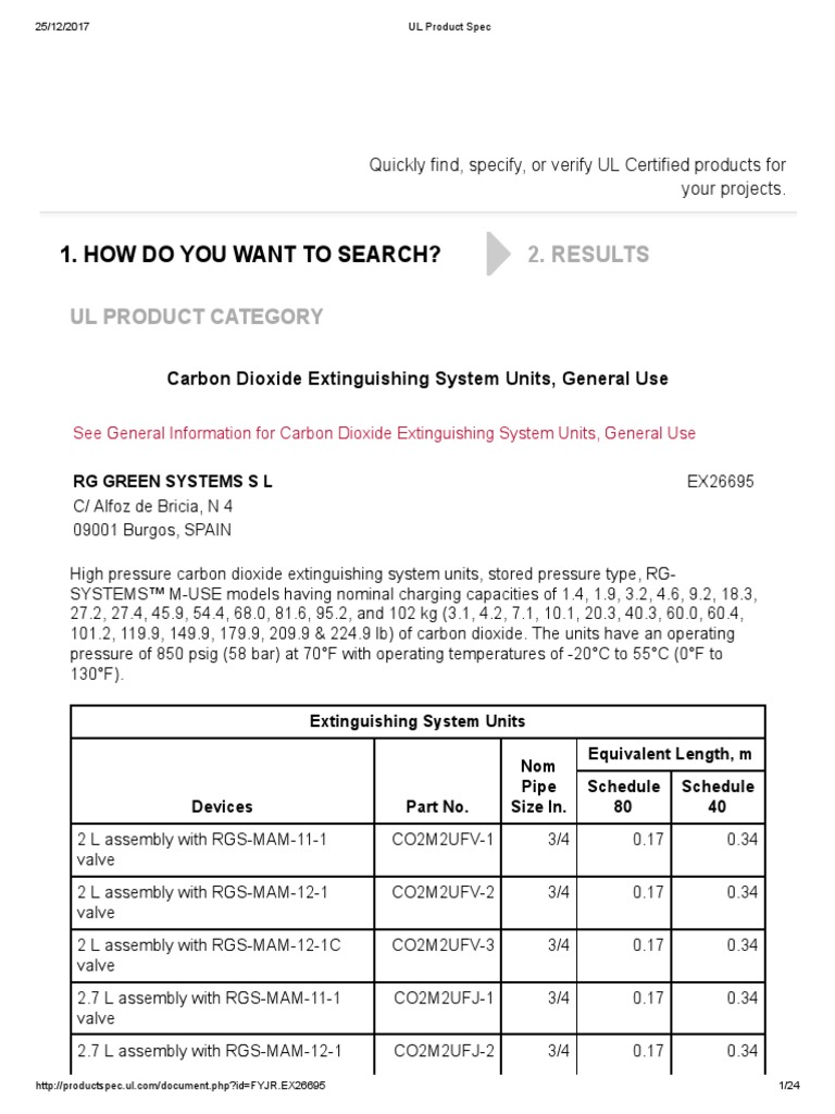 UL Product Spec | PDF | Actuator | Pneumatics