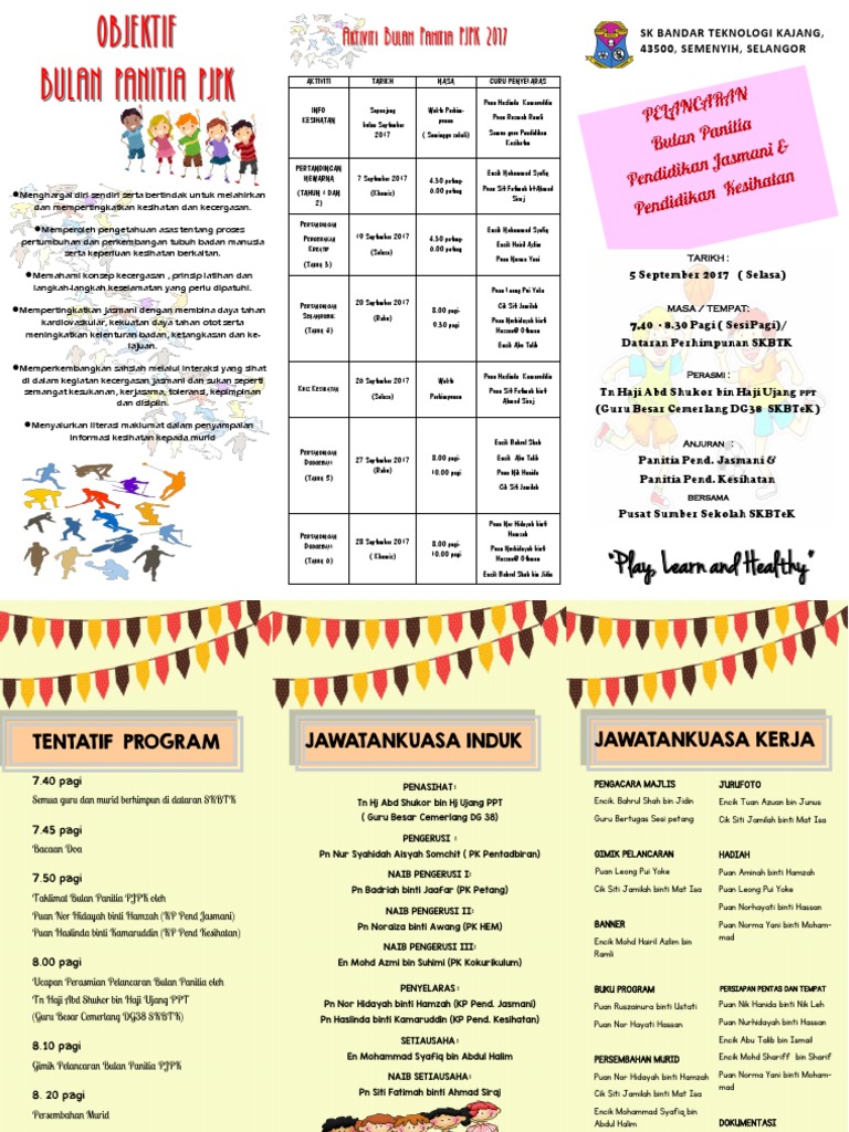 Buku Program Bulan Panitia PJPK. | PDF