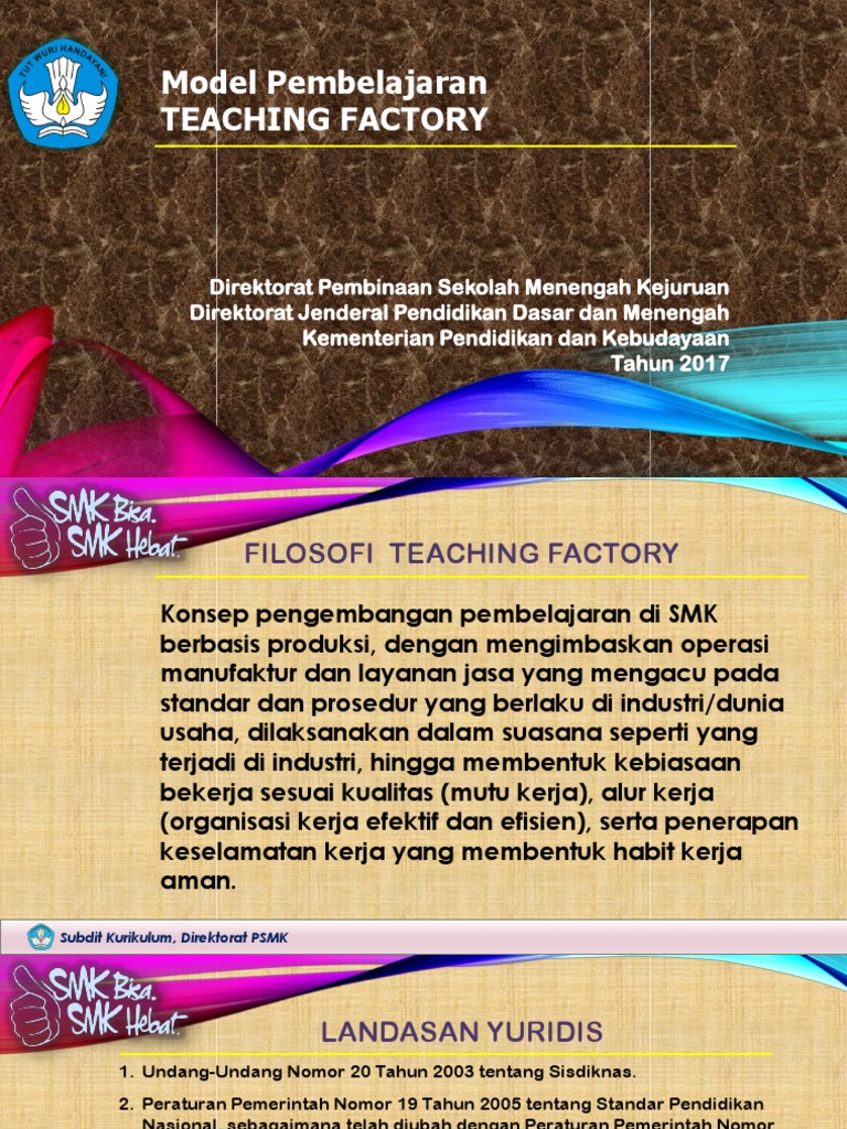 Model Pembelajaran Teaching Factory SMK | PDF
