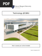 How To Guide For Class Timetable On CELCAT | PDF